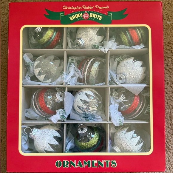 Christopher Radko | Holiday | Christopher Radko Shiny Brite 2 Set ...